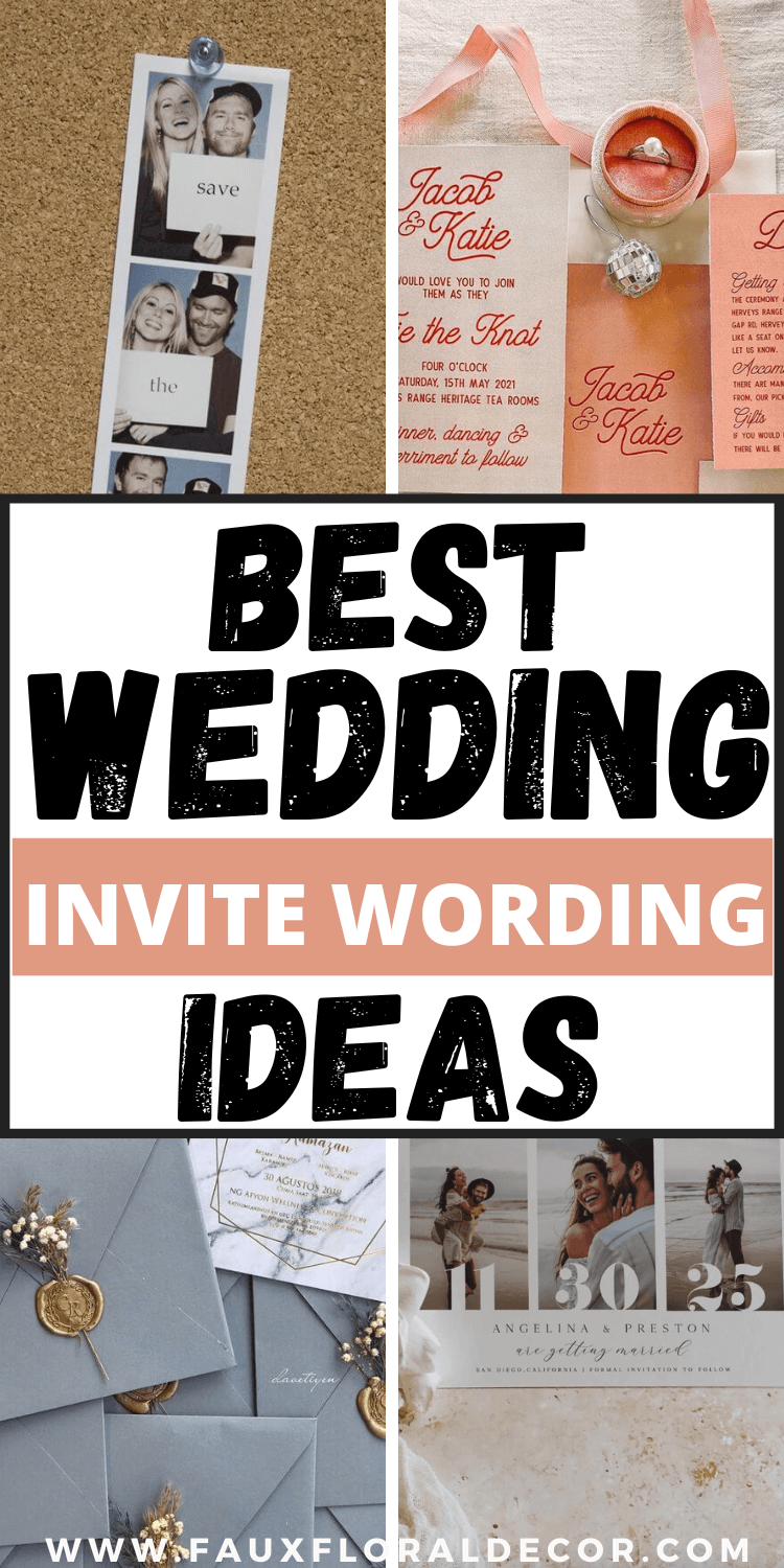 Best Wedding Invitation Wording Examples & Templates To Copy Now