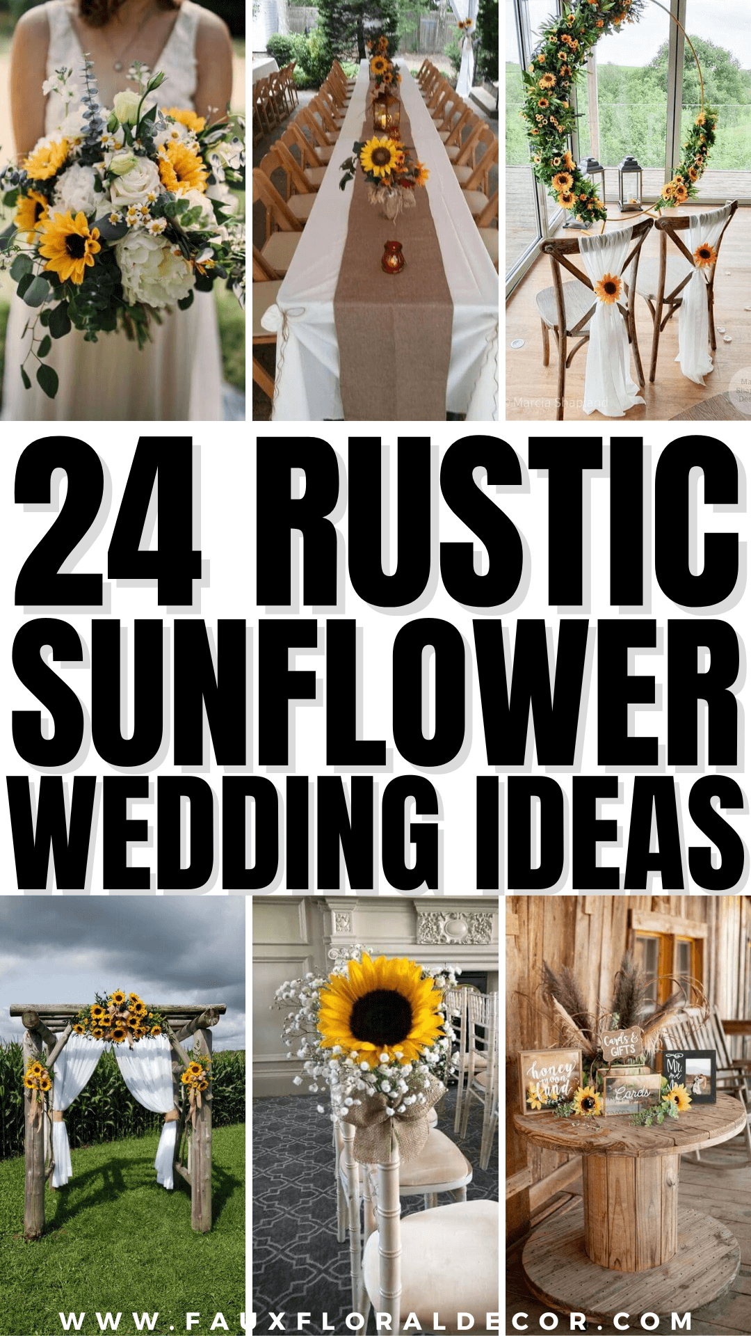 24 Rustic Sunflower Wedding Ideas That Look Gorgeous