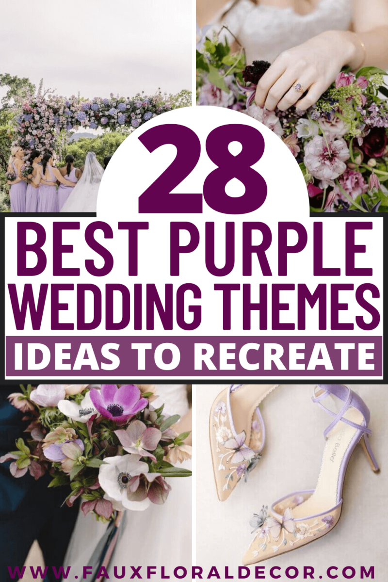 28 Elegant Purple Wedding Theme Ideas To Copy Immediately