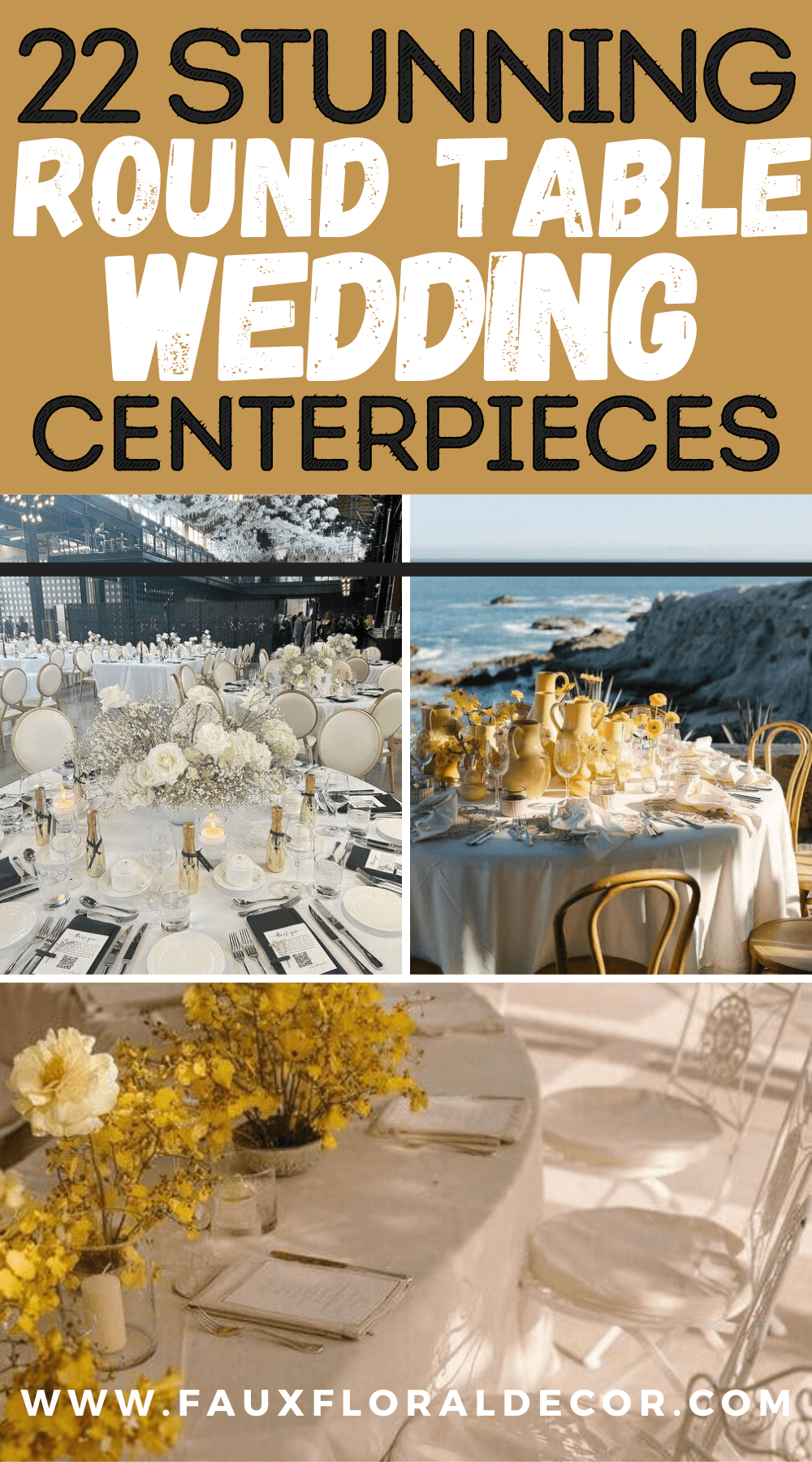 22 Stunning Round Table Wedding Centerpieces