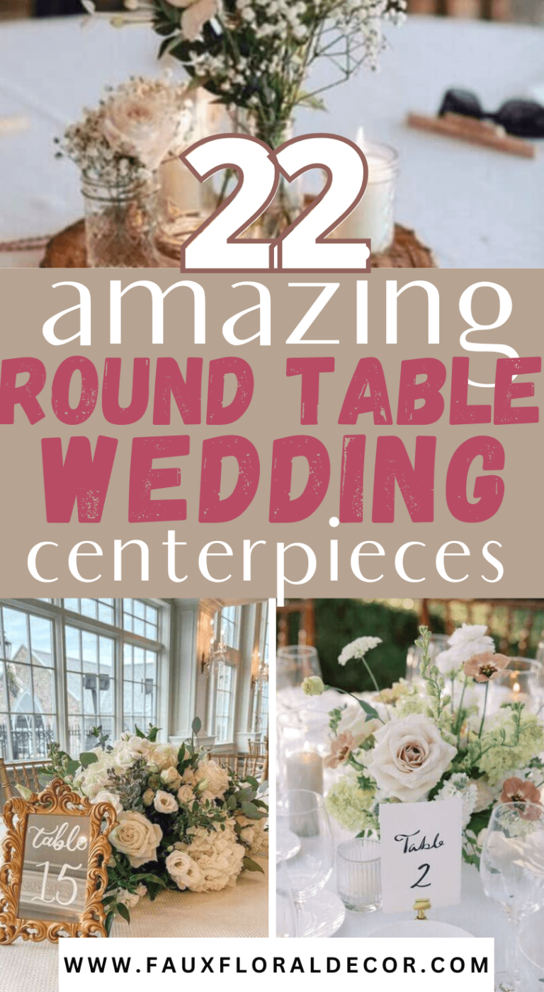 22 Stunning Round Table Wedding Centerpieces