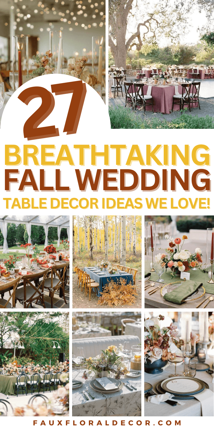 27 Fall Wedding Tablescape Ideas That Are Beyond Magical