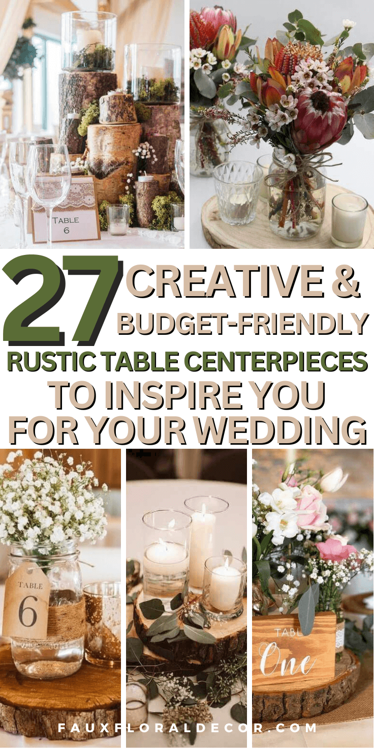 27 Rustic Wedding Table Centerpiece Ideas To Inspire You